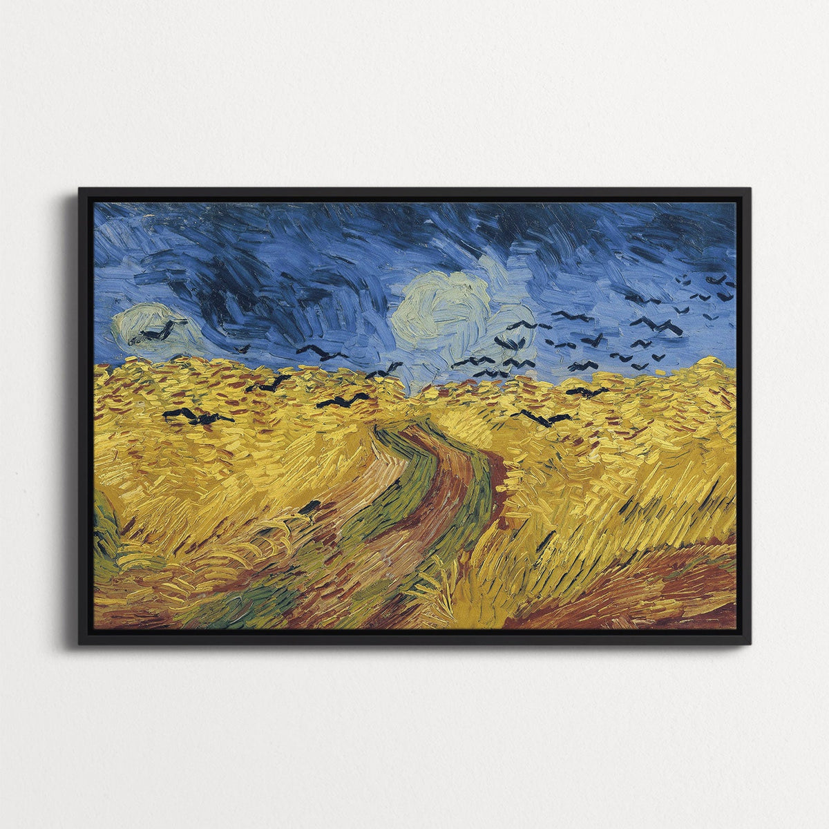 Wheat Field with Crows by Vincent van Gogh - Framed Canvas | ArtPointOne